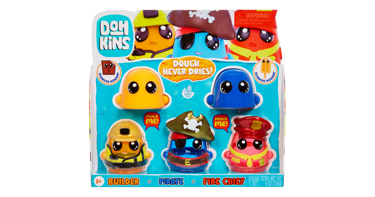 MGA Entertainment DohKins Hero Pack 1, Kneten