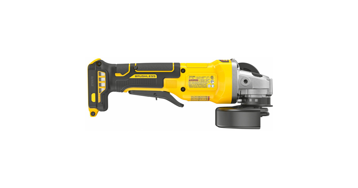 DEWALT Akku-Winkelschleifer DCG408NT, 18Volt gelb/schwarz, ohne Akku ...
