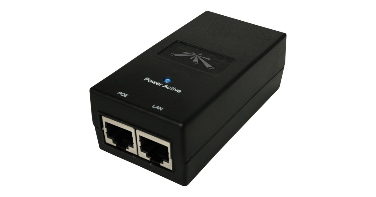 Ubiquiti POE-15-12W, PoE-Injektor schwarz, Injector