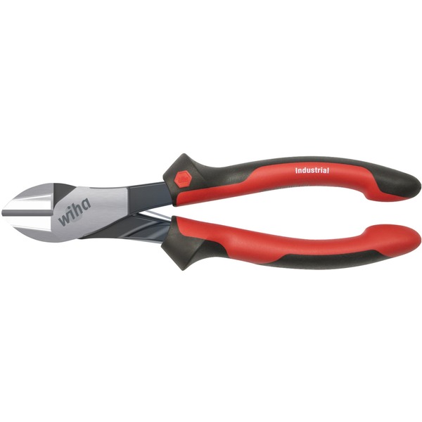 Wiha Kraftseitenschneider Industrial, Schneid-Zange rot/gelb, mit ...