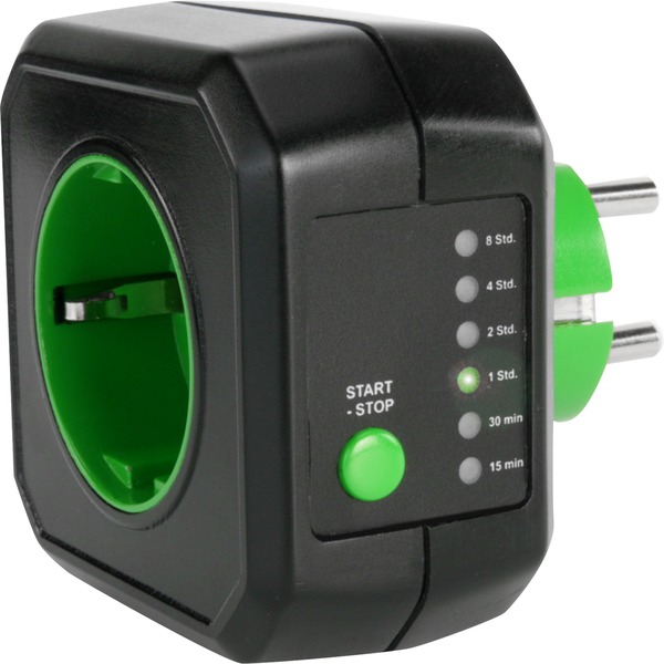 Ansmann AES1 Timer Steckdose mit Energiesparfunktion, Zwischenstecker ...